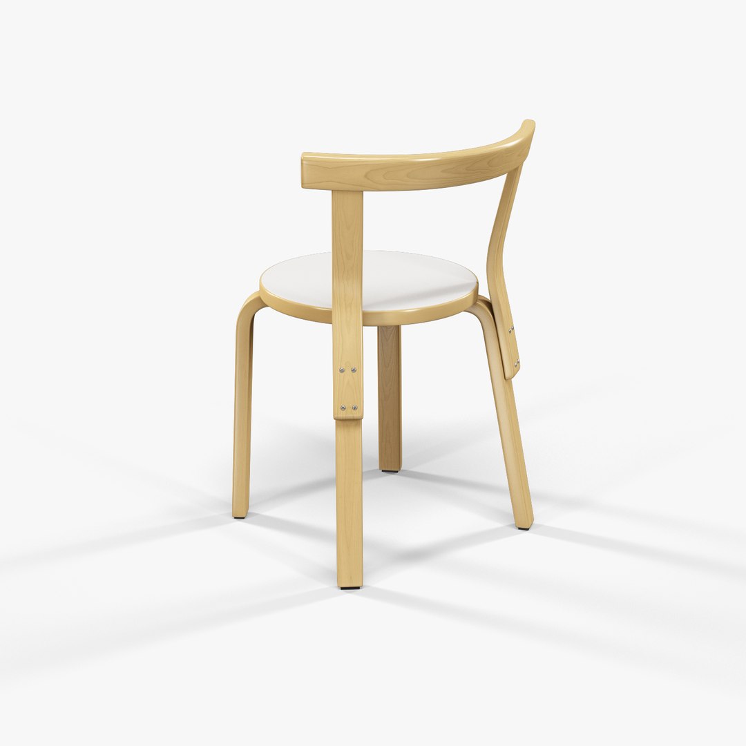 3d model artek 68 chair