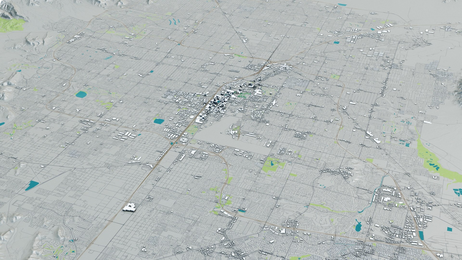 Las Vegas City Terrain 3D Model - TurboSquid 1516854