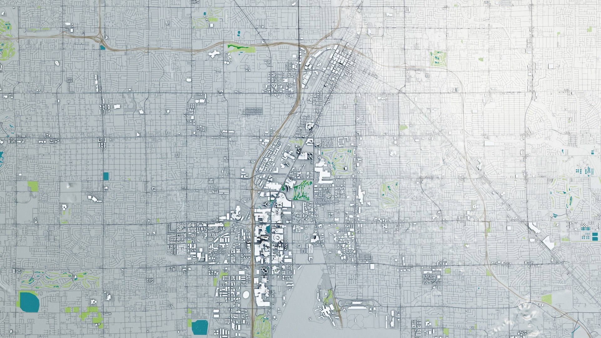 Las Vegas City Terrain 3D Model - TurboSquid 1516854