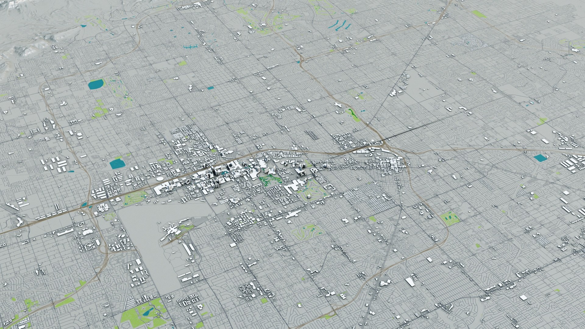 Las Vegas City Terrain 3D Model - TurboSquid 1516854