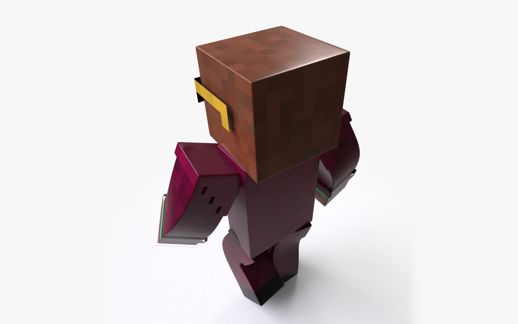 3D Morpheus Minecraft - Mixamo Animatable - Vray-Arnold Model ...