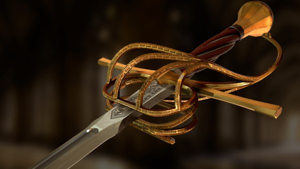 rapier sword 3d model