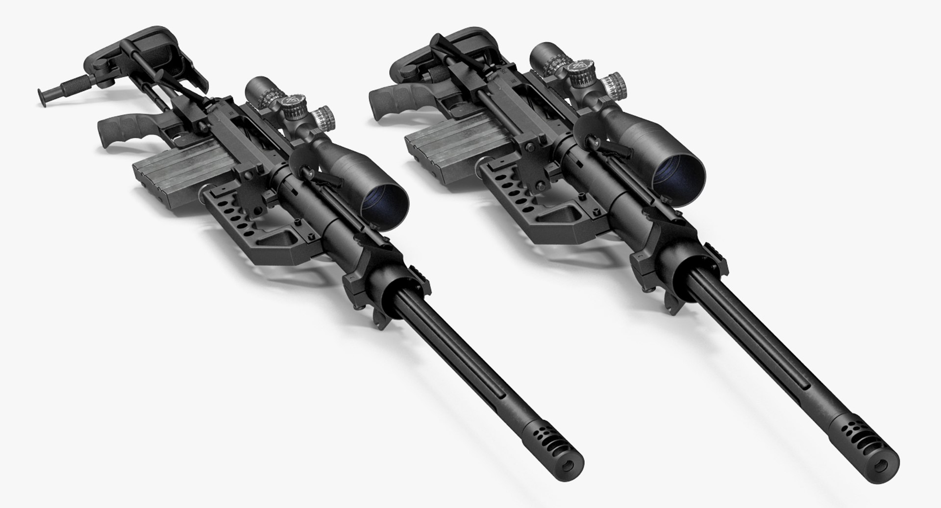 Sniper Rifle Cheytac Intervention 3D Model | 1145912 | TurboSquid