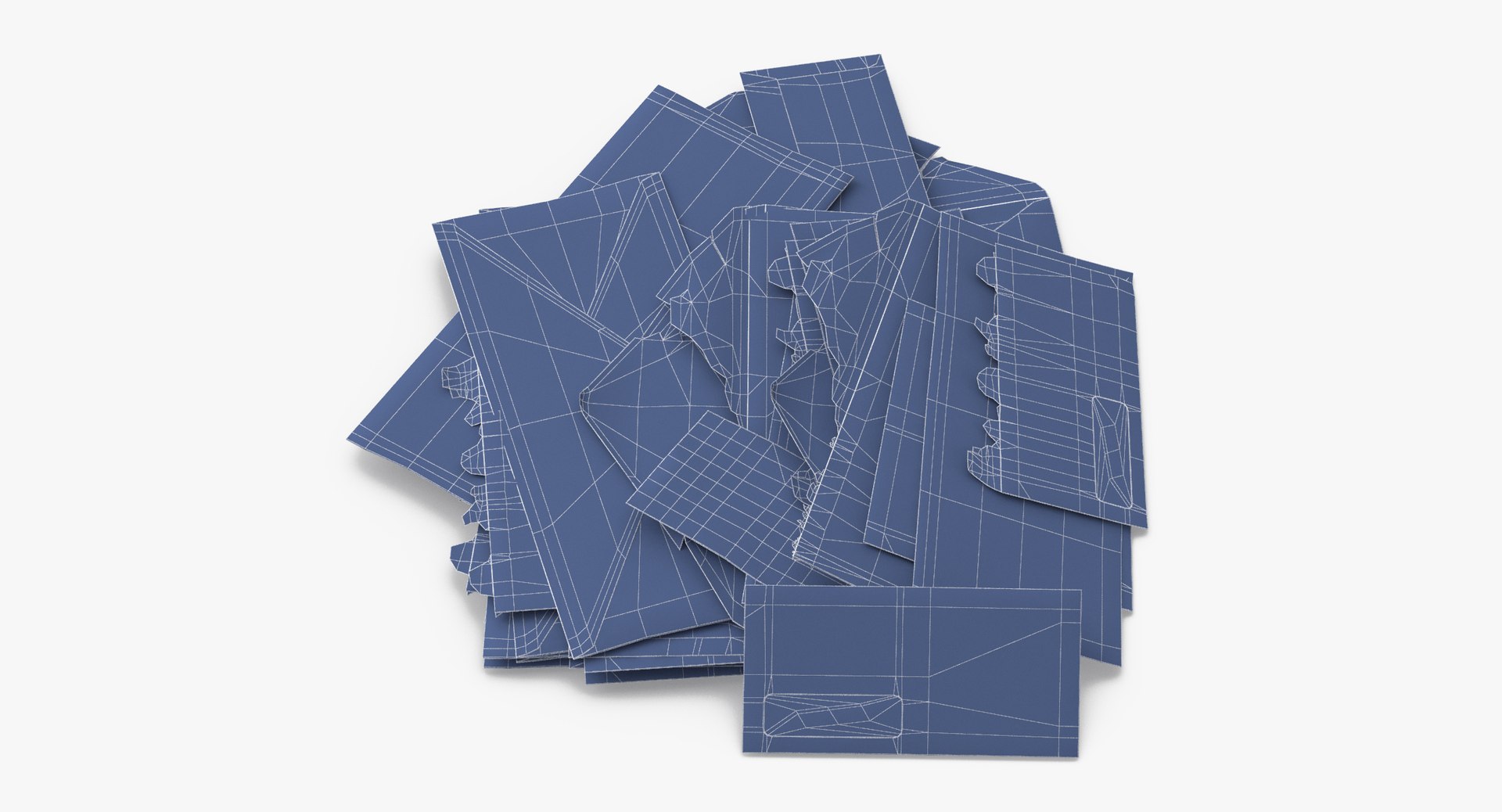 3D Opened Unopened Mail Pile Model - TurboSquid 1156195