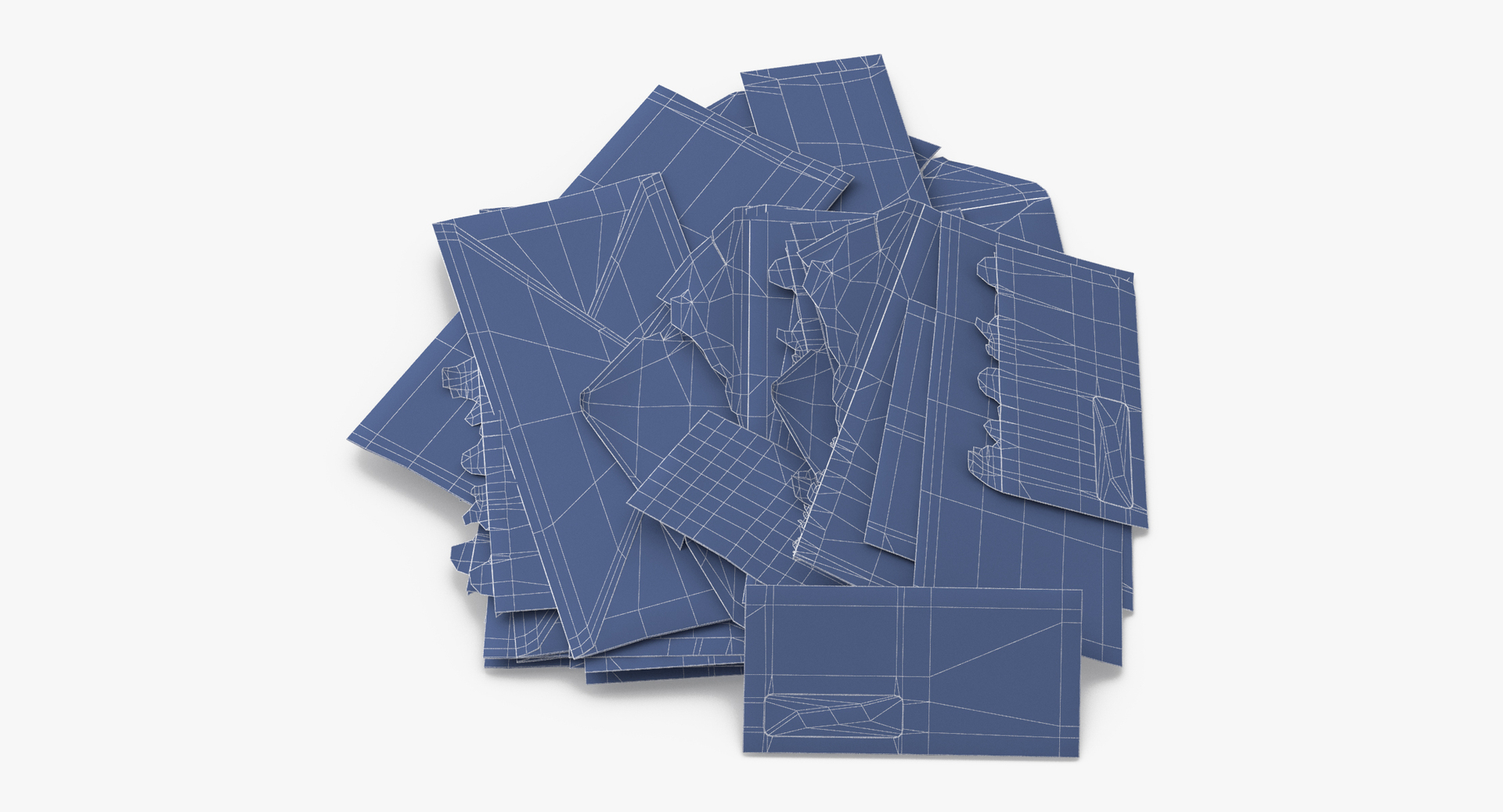 3D opened unopened mail pile model - TurboSquid 1156195