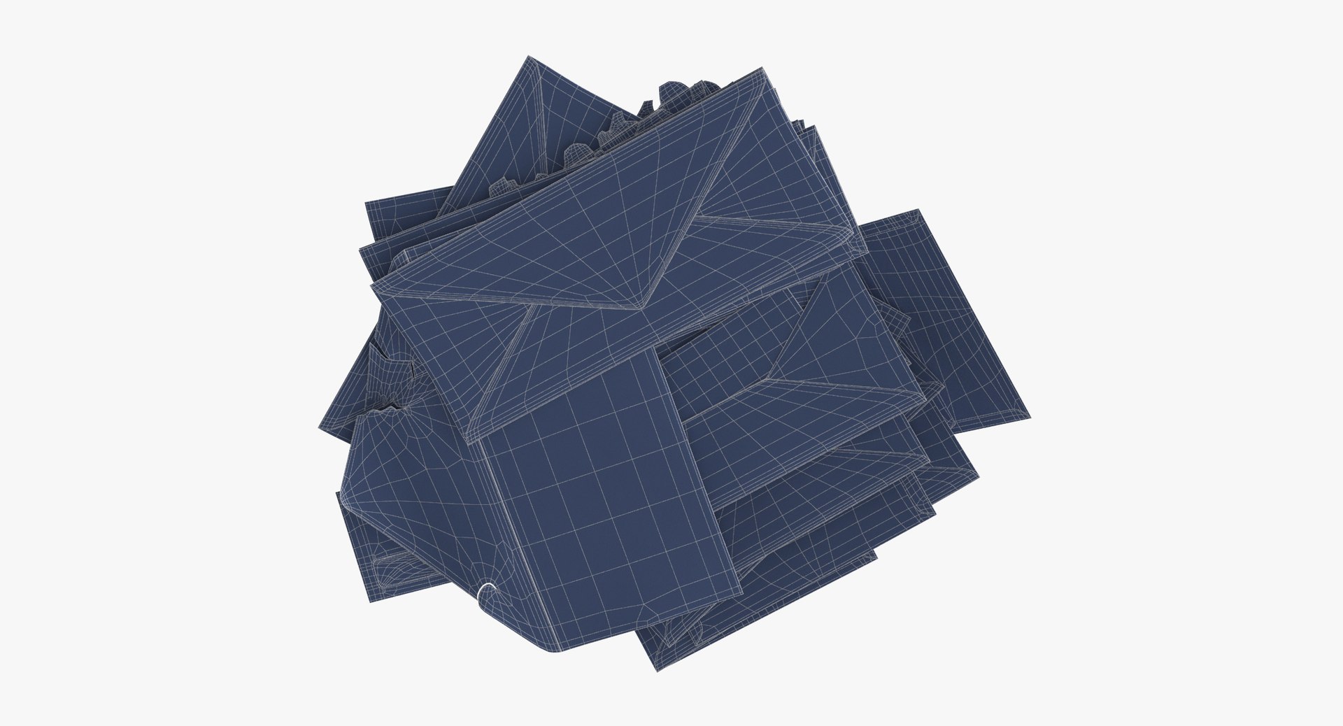 3D Opened Unopened Mail Pile Model - TurboSquid 1156195