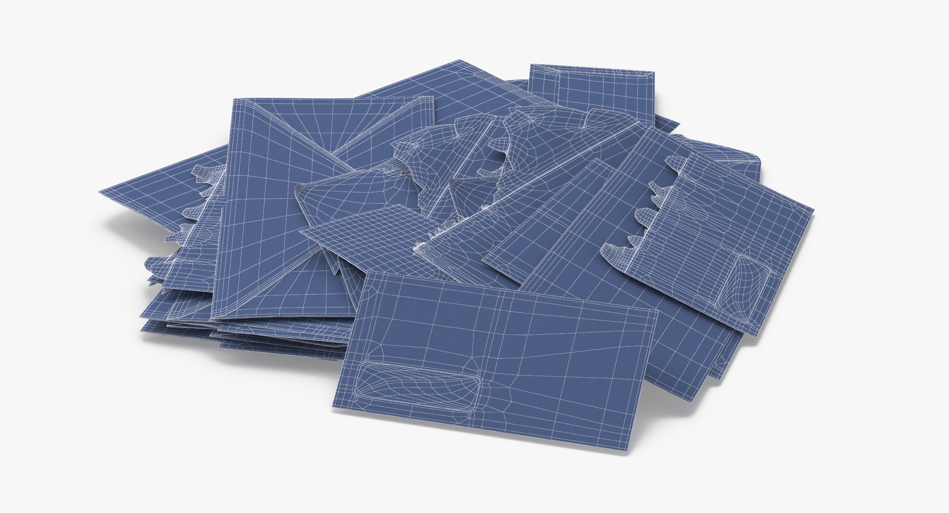 3D Opened Unopened Mail Pile Model - TurboSquid 1156195