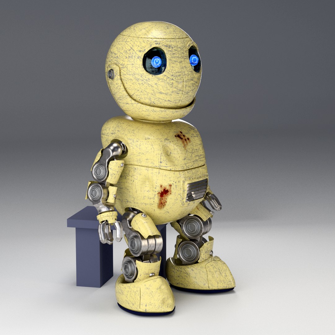 Friendly Robot Rig Little 3d Model