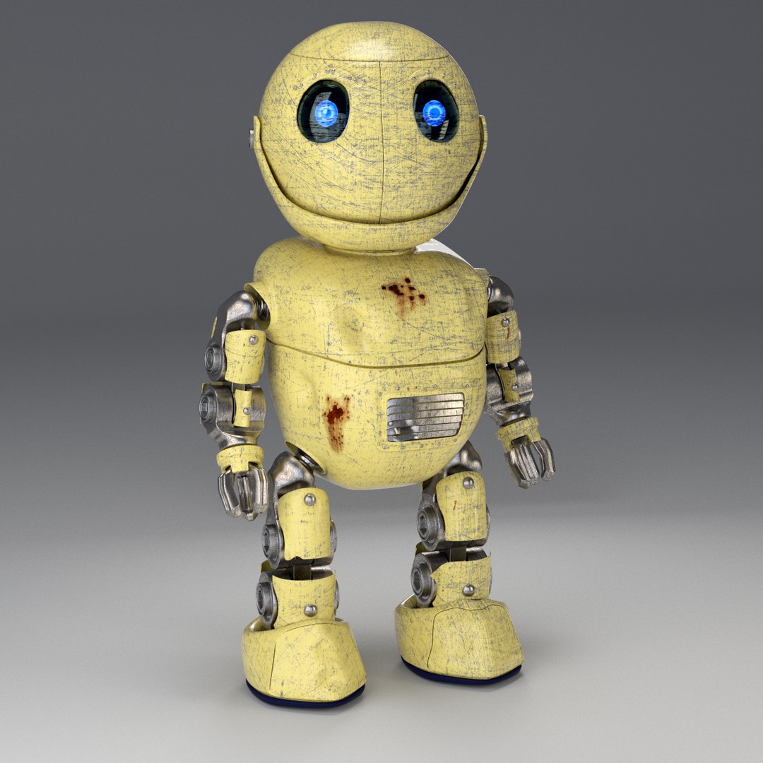 Friendly Robot Rig Little 3d Model
