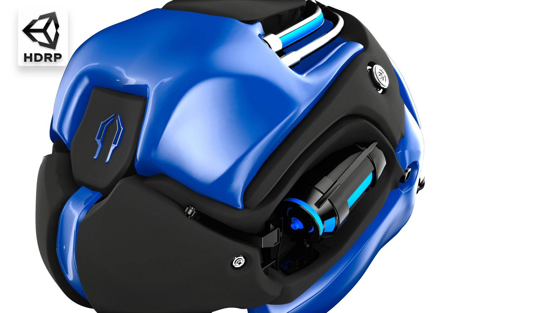 Futuristic Helmet 3d Render Unity HDRP 3D Model - TurboSquid 2207173