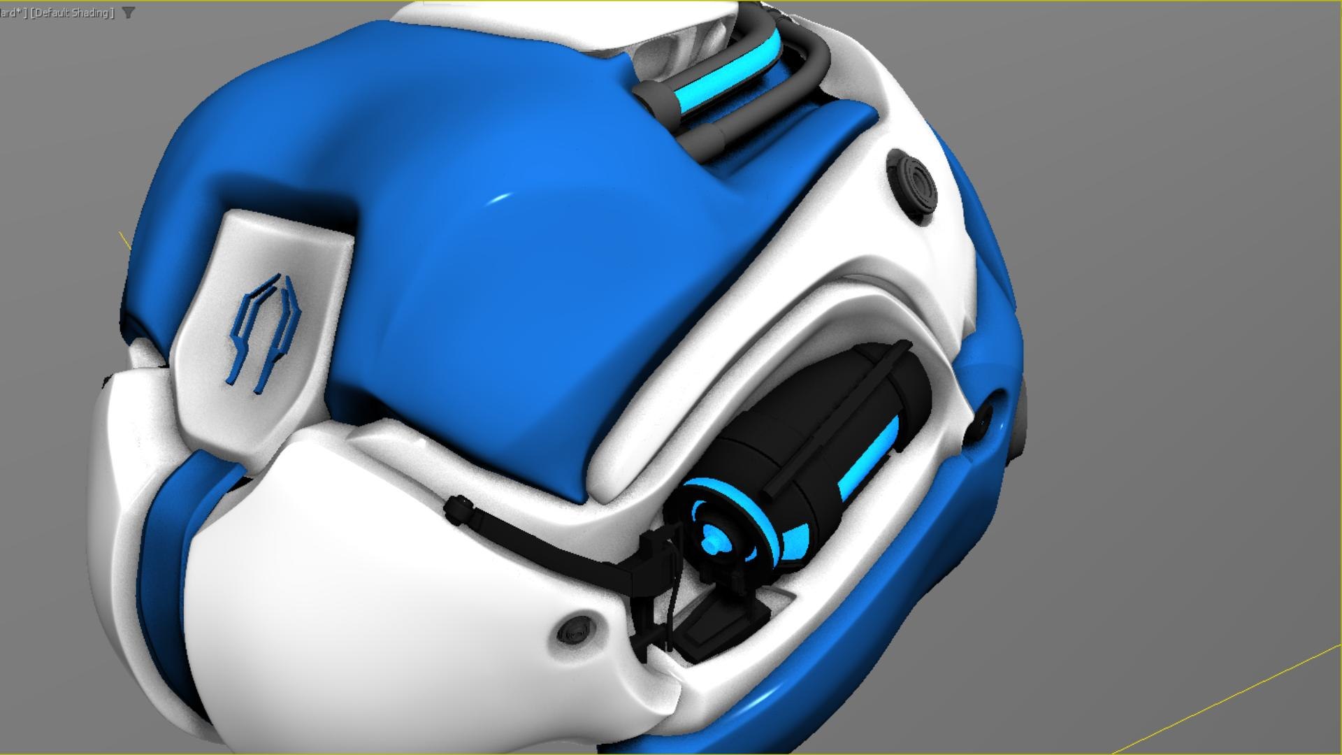 Futuristic Helmet 3d Render Unity HDRP 3D Model - TurboSquid 2207173