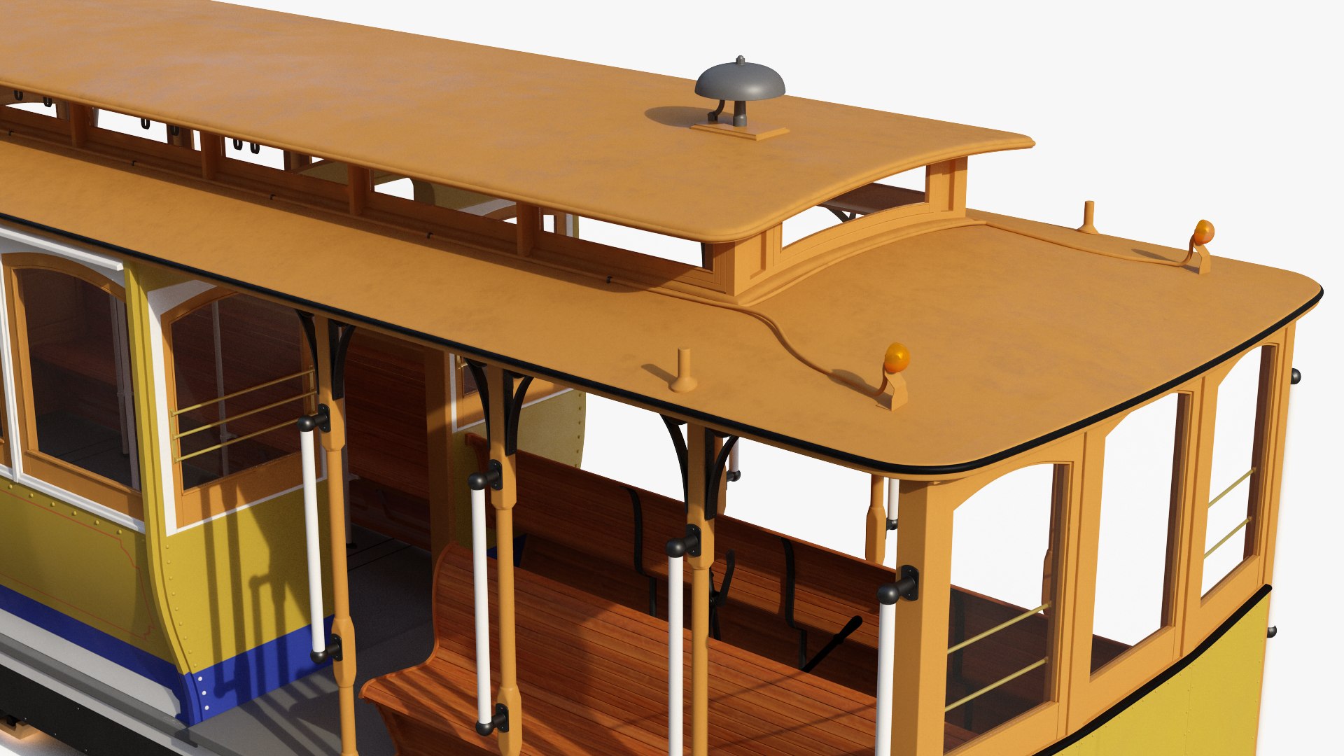 Vintage cable car 3D - TurboSquid 1624026