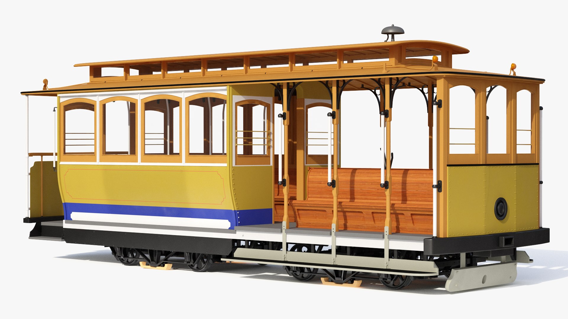 Vintage cable car 3D - TurboSquid 1624026