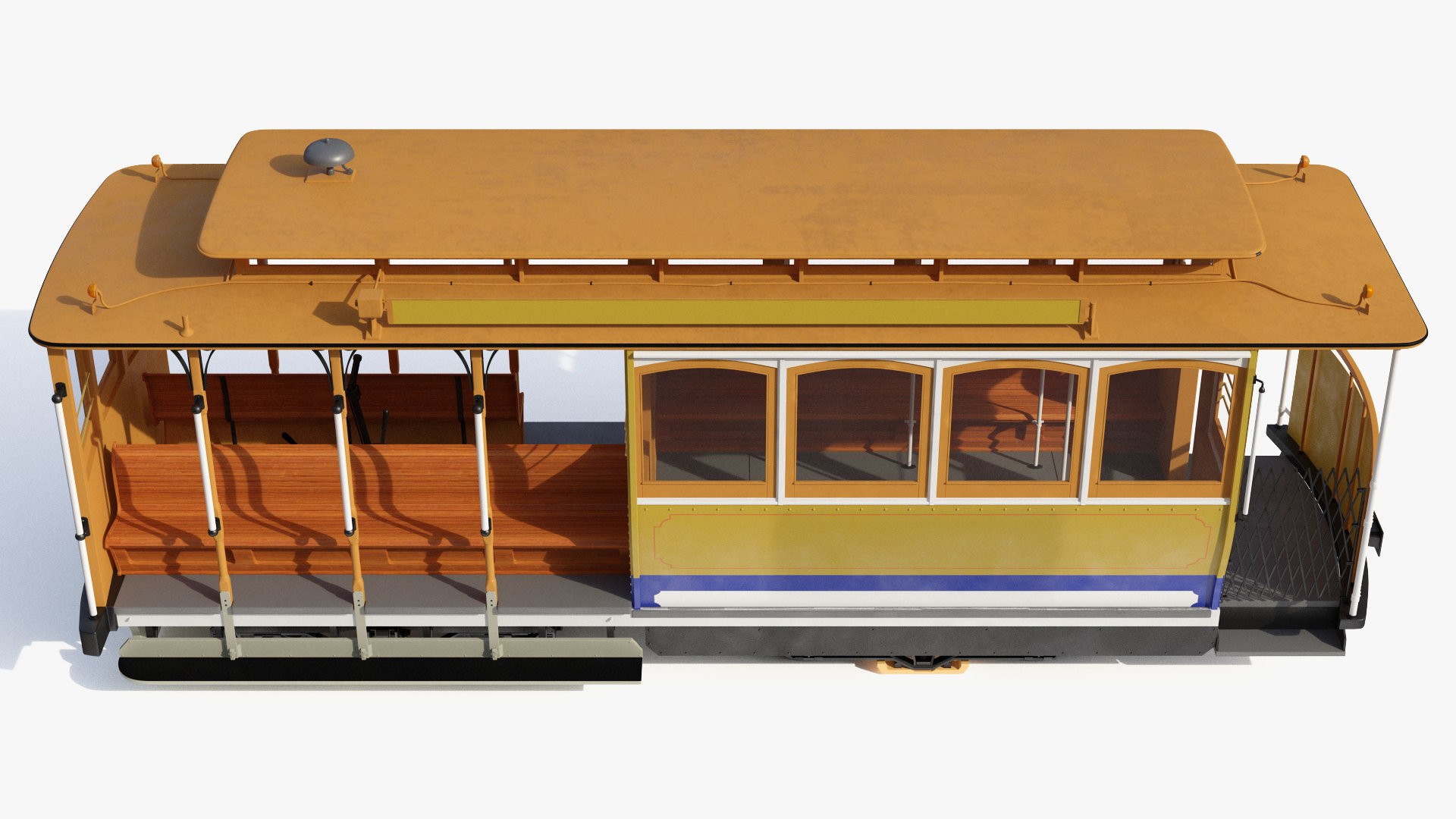 Vintage cable car 3D - TurboSquid 1624026