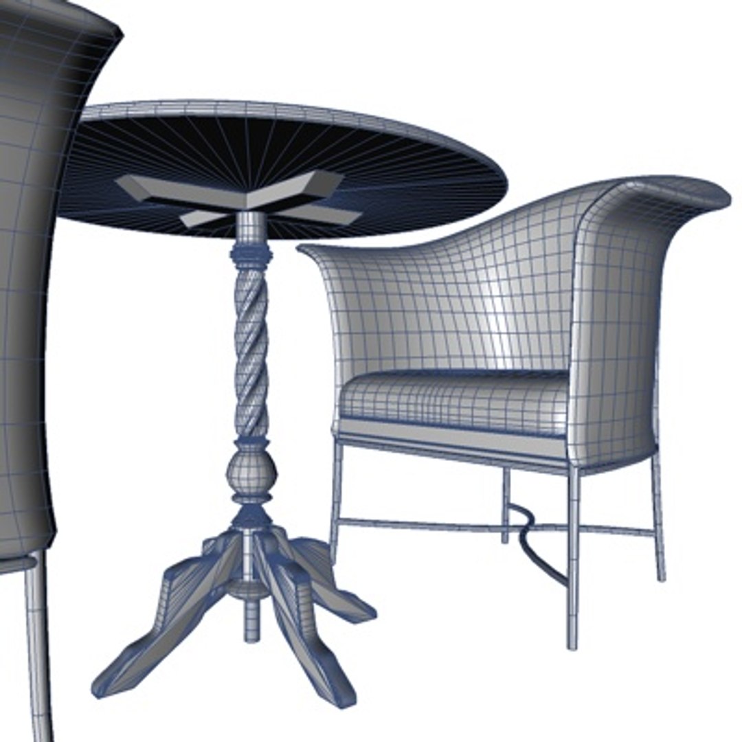 Cinema4d Table Chair
