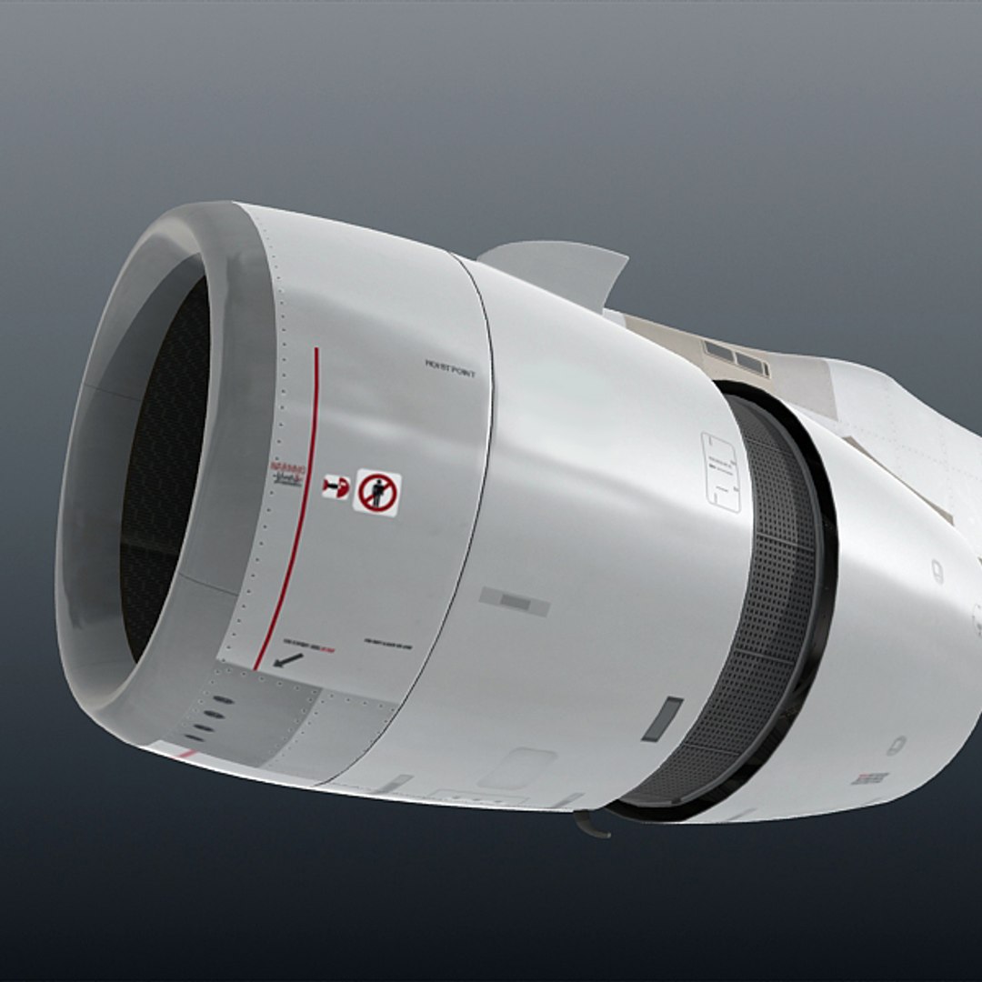 3d model jet engine