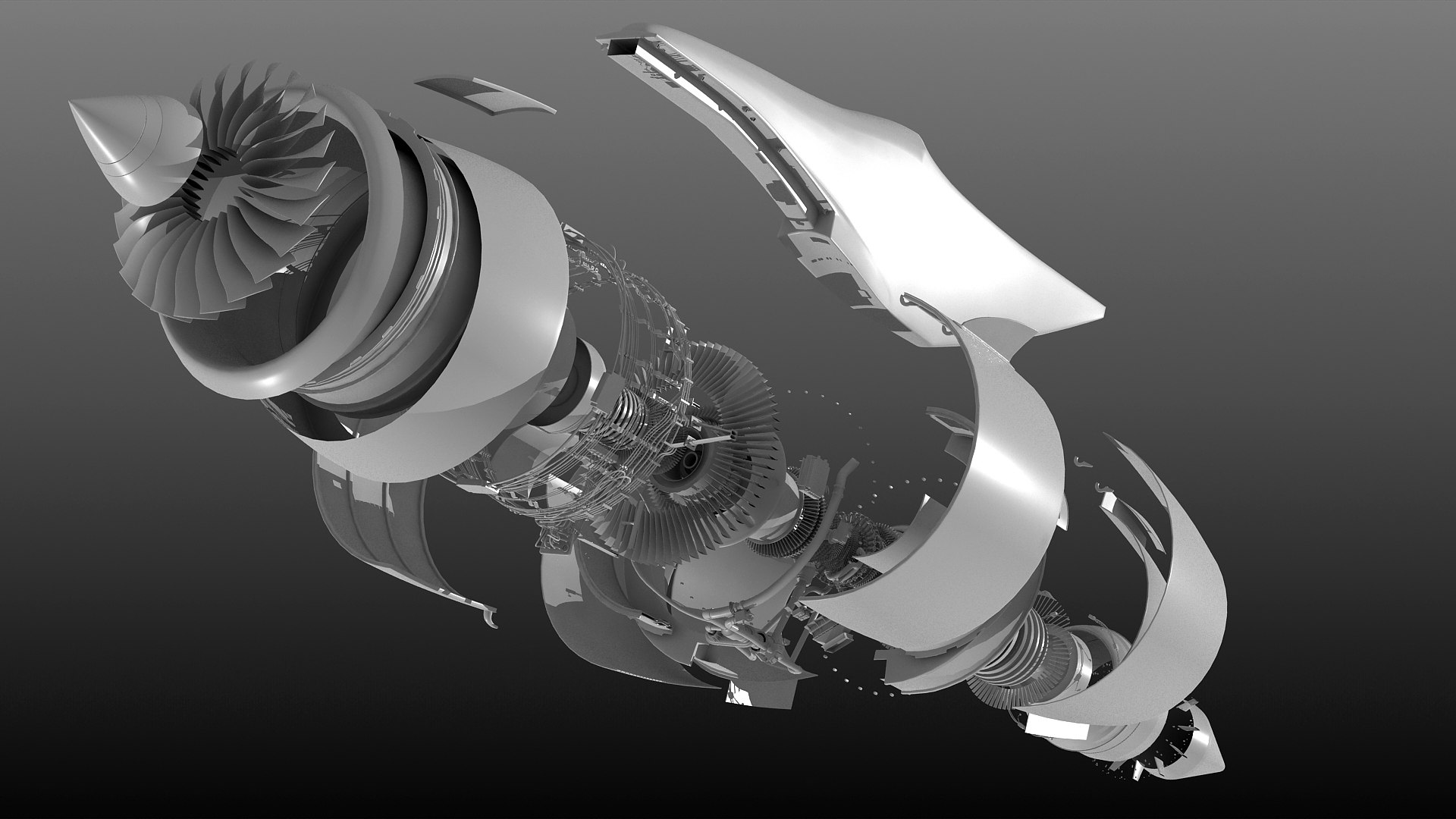 3d Model Jet Engine