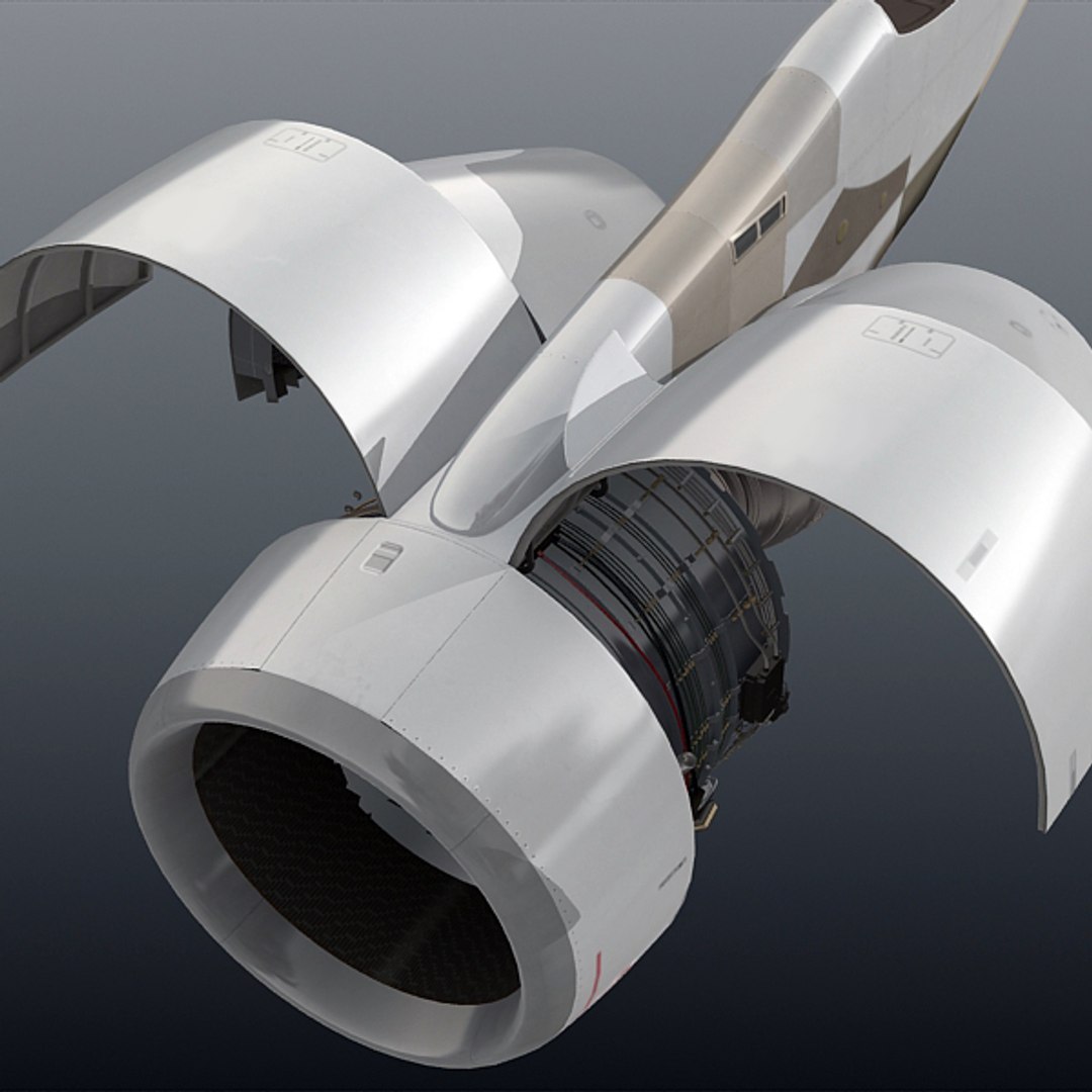 3d model jet engine
