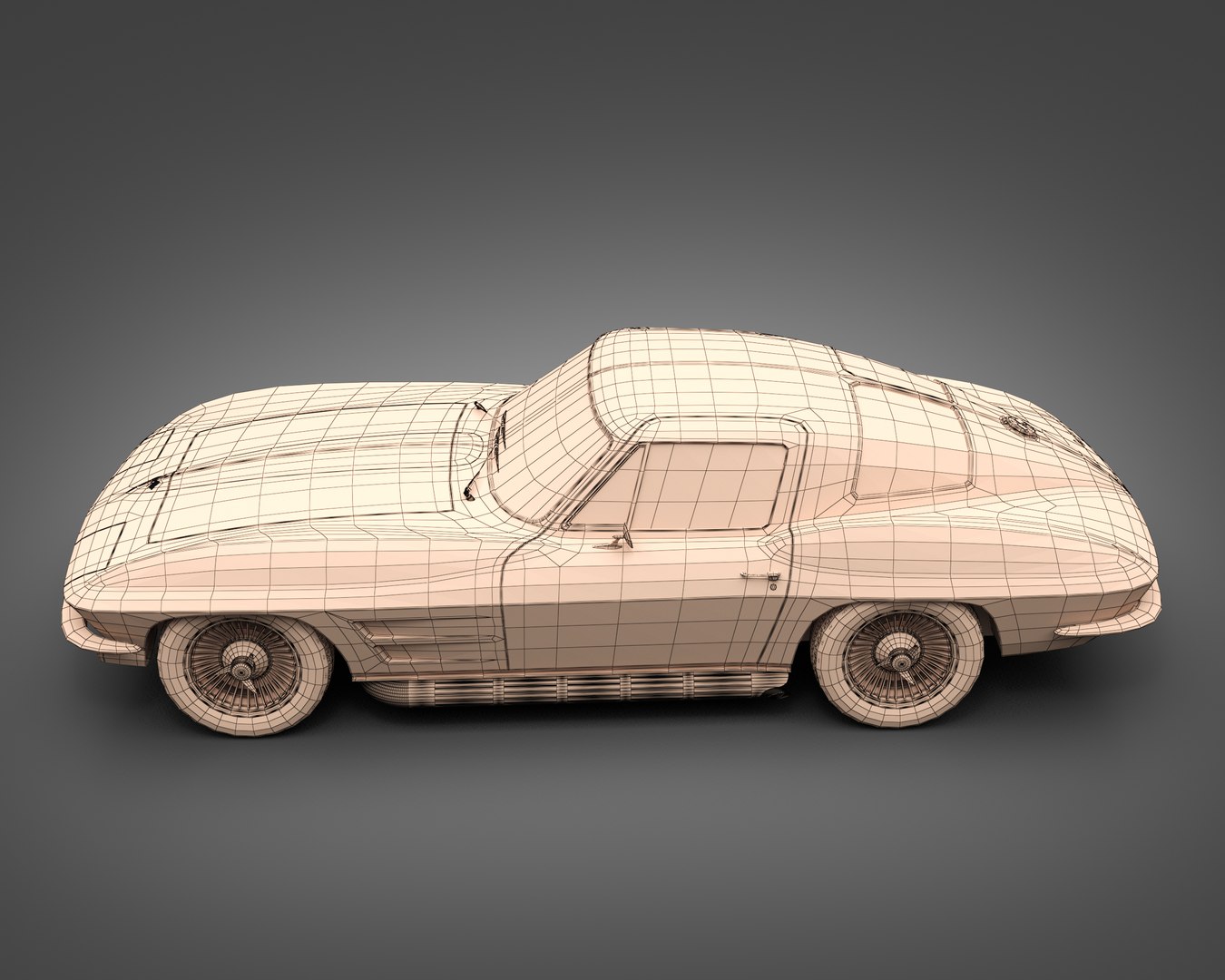 3D Model 1963 Chevrolet Corvette - TurboSquid 1741225
