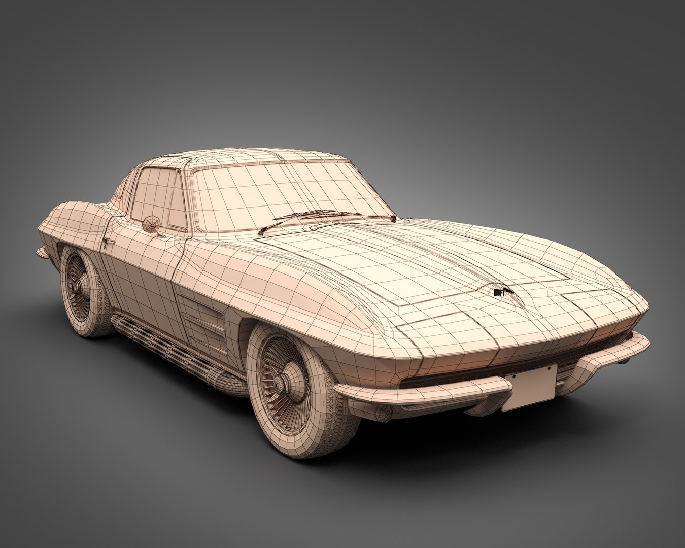 3D Model 1963 Chevrolet Corvette - TurboSquid 1741225