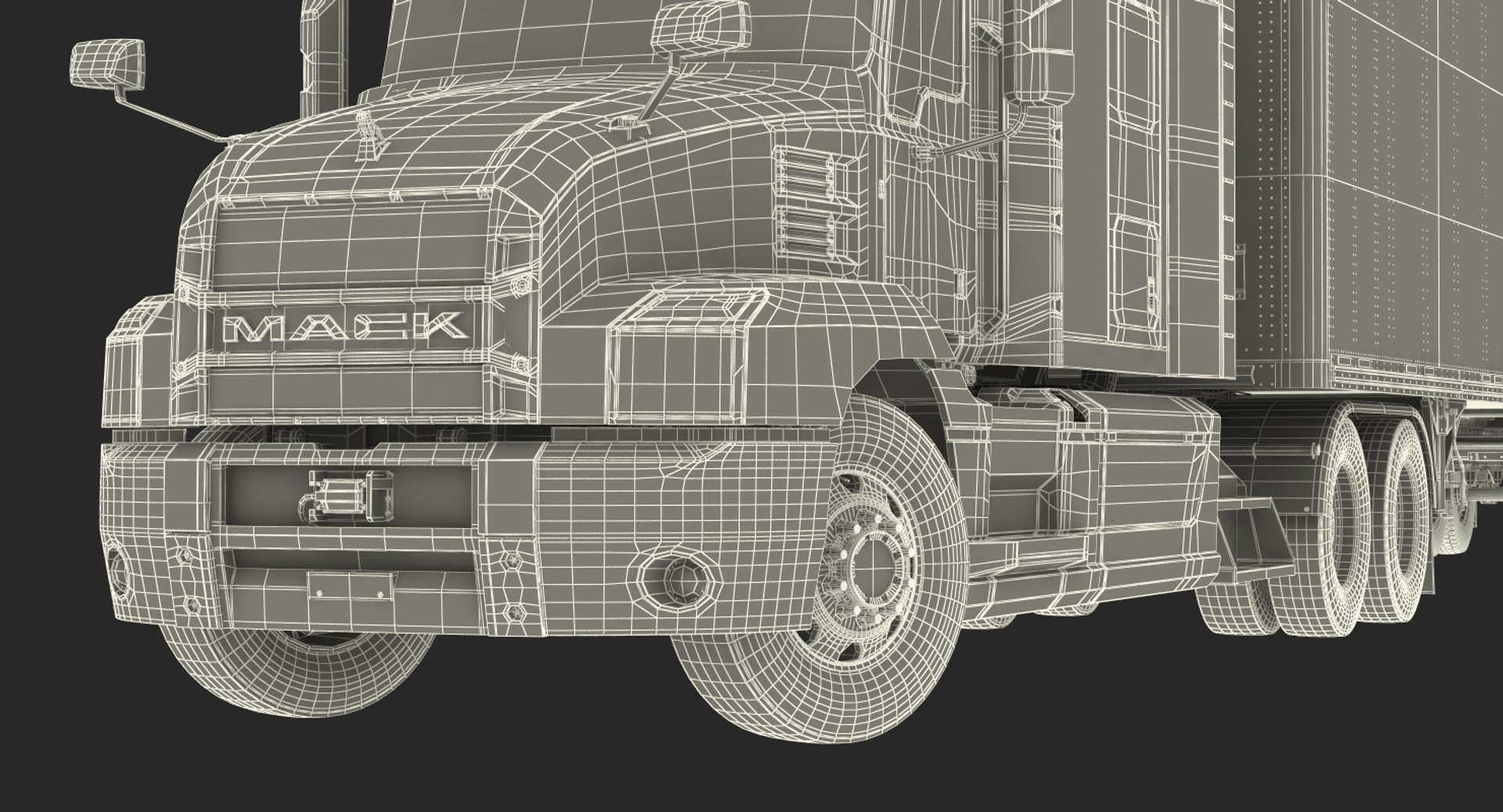 Mack Anthem Truck Trailer 3D Model - TurboSquid 1303383