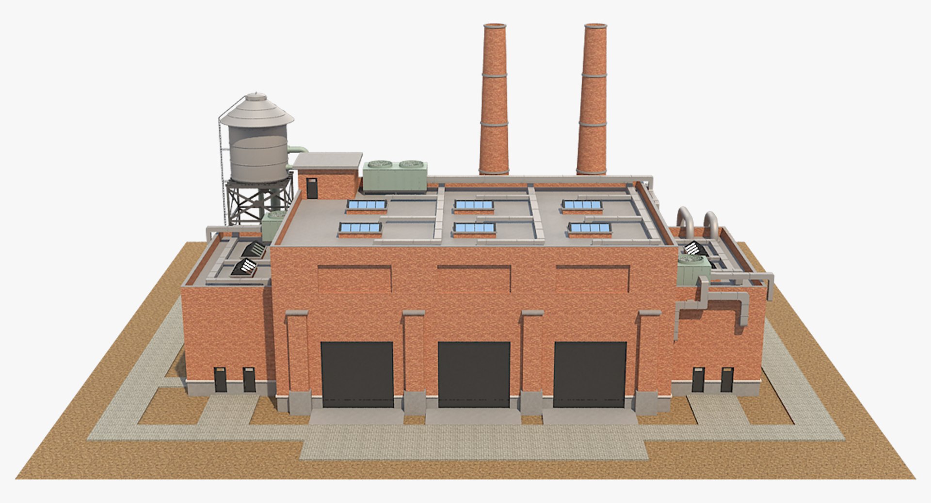 3D Model Factory Building - TurboSquid 1211883