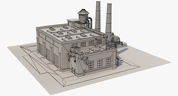 3D model factory building - TurboSquid 1211883