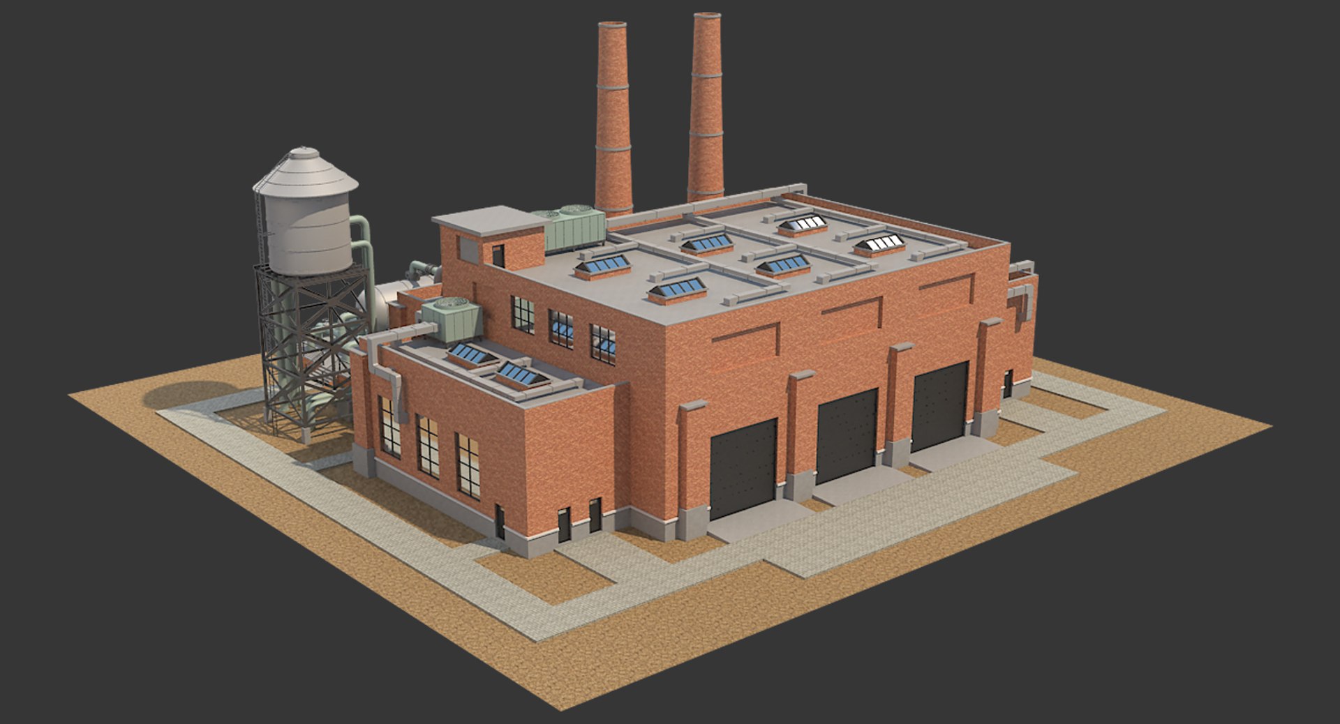3D Model Factory Building - TurboSquid 1211883