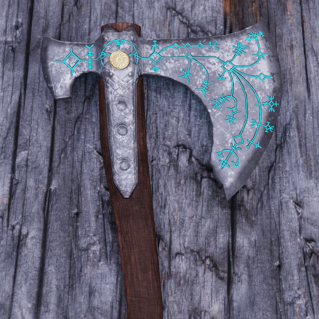 3D model God Of War Axe Game Asset - TurboSquid 2102170