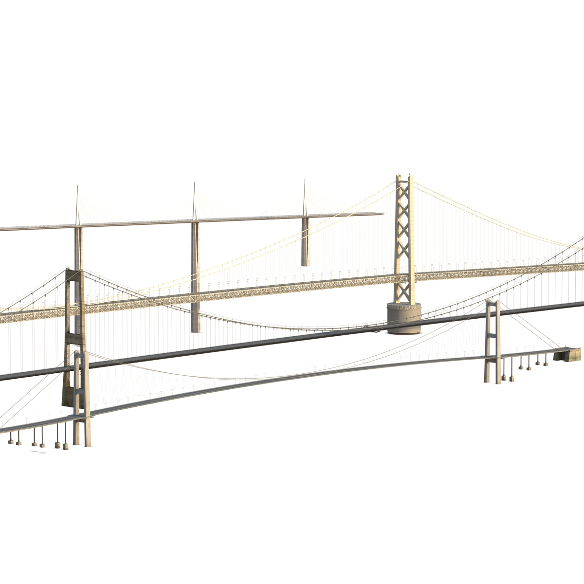 3d model bridges 3