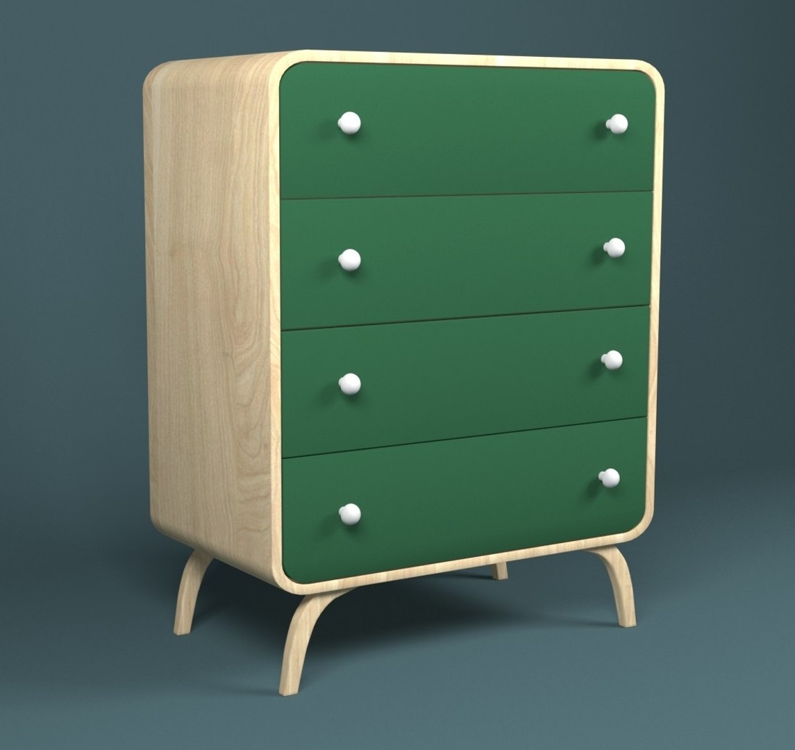 Chest drawers model - TurboSquid 1544707