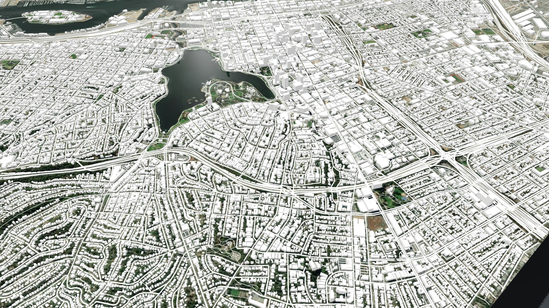 Cityscape Auckland New Zeland 3D - TurboSquid 1812964