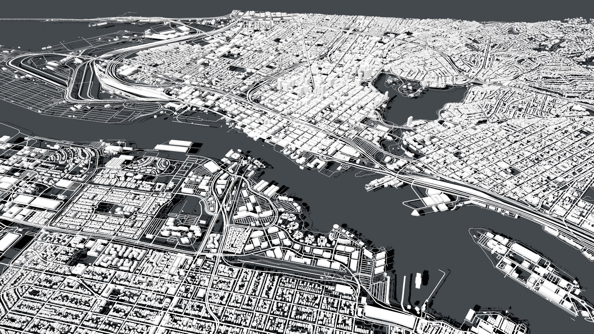 Cityscape Auckland New Zeland 3D - TurboSquid 1812964