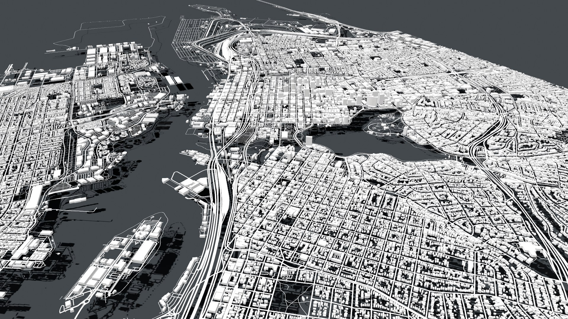 Cityscape Auckland New Zeland 3D - TurboSquid 1812964