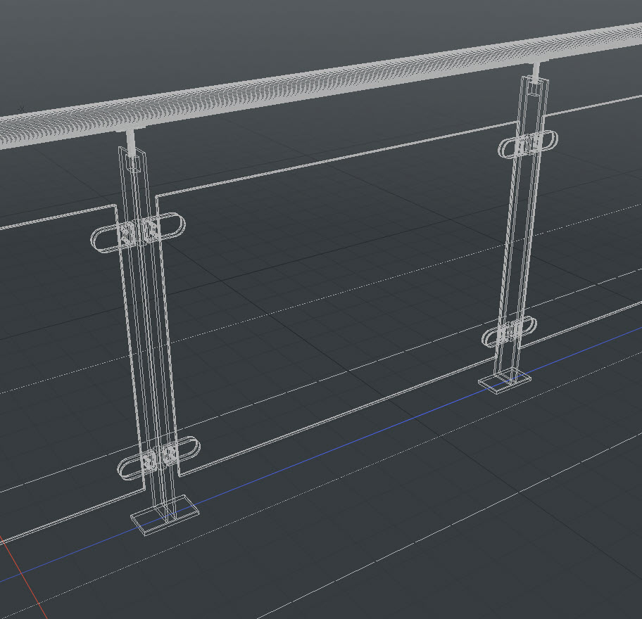 Railing pack 3D - TurboSquid 1361360