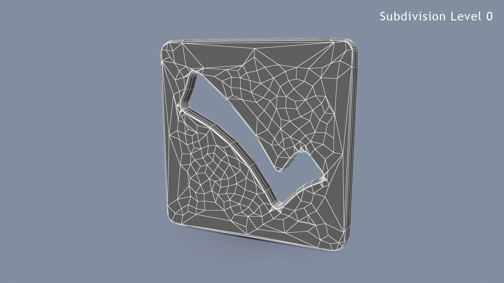 3D Tick Mark Square Symbol Gold Model - TurboSquid 2060780