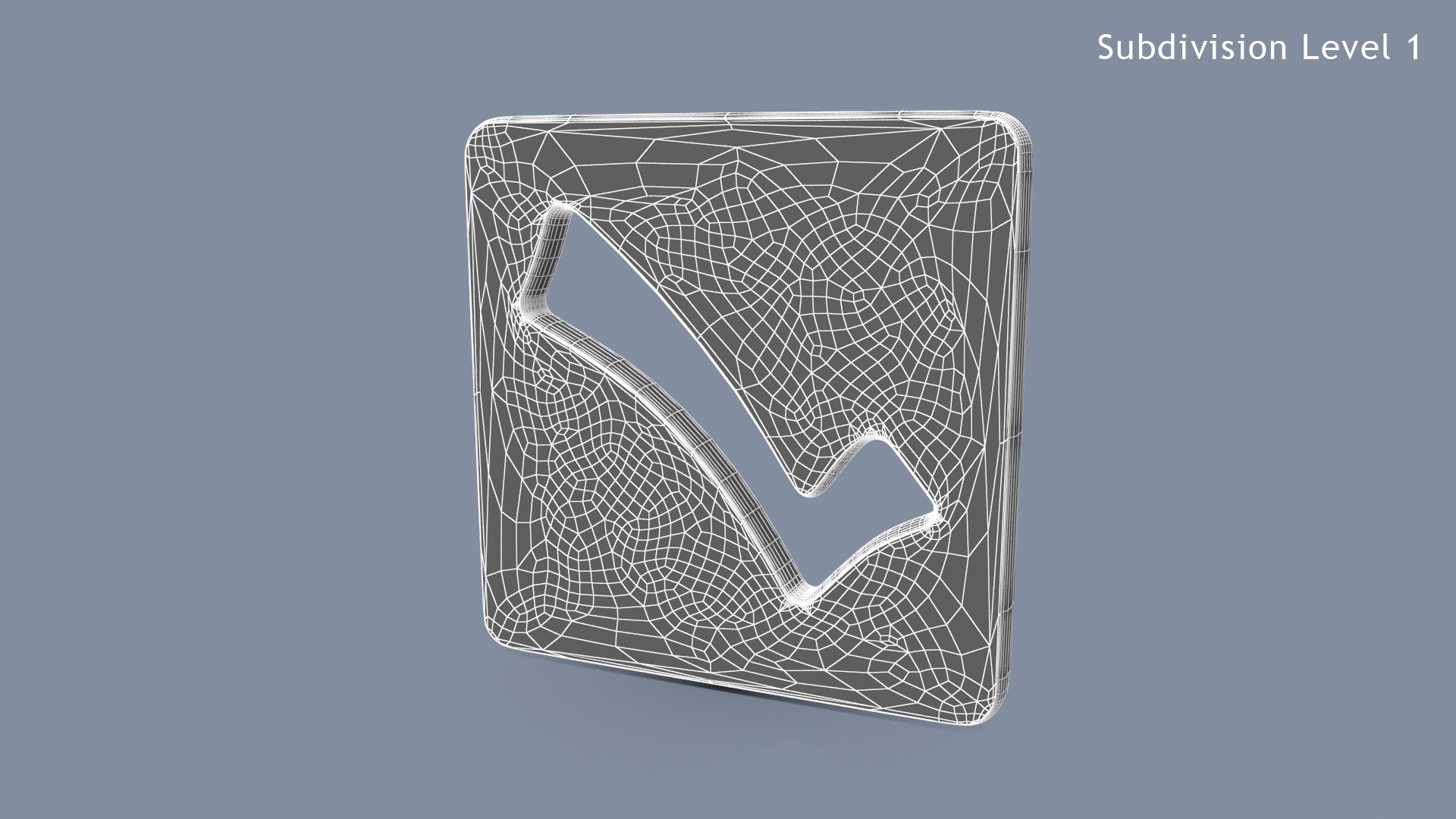 3D Tick Mark Square Symbol Gold Model - TurboSquid 2060780