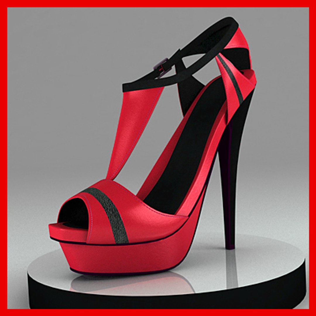 3d Model Heel Shoe