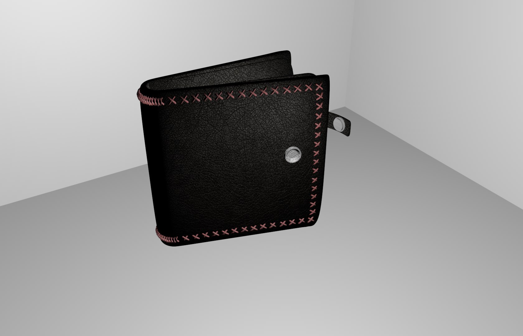 3d Model Leather Wallet