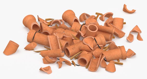 modelo 3d Pipas Barro Cerámica Montón Pequeño Mediano y Grande ...