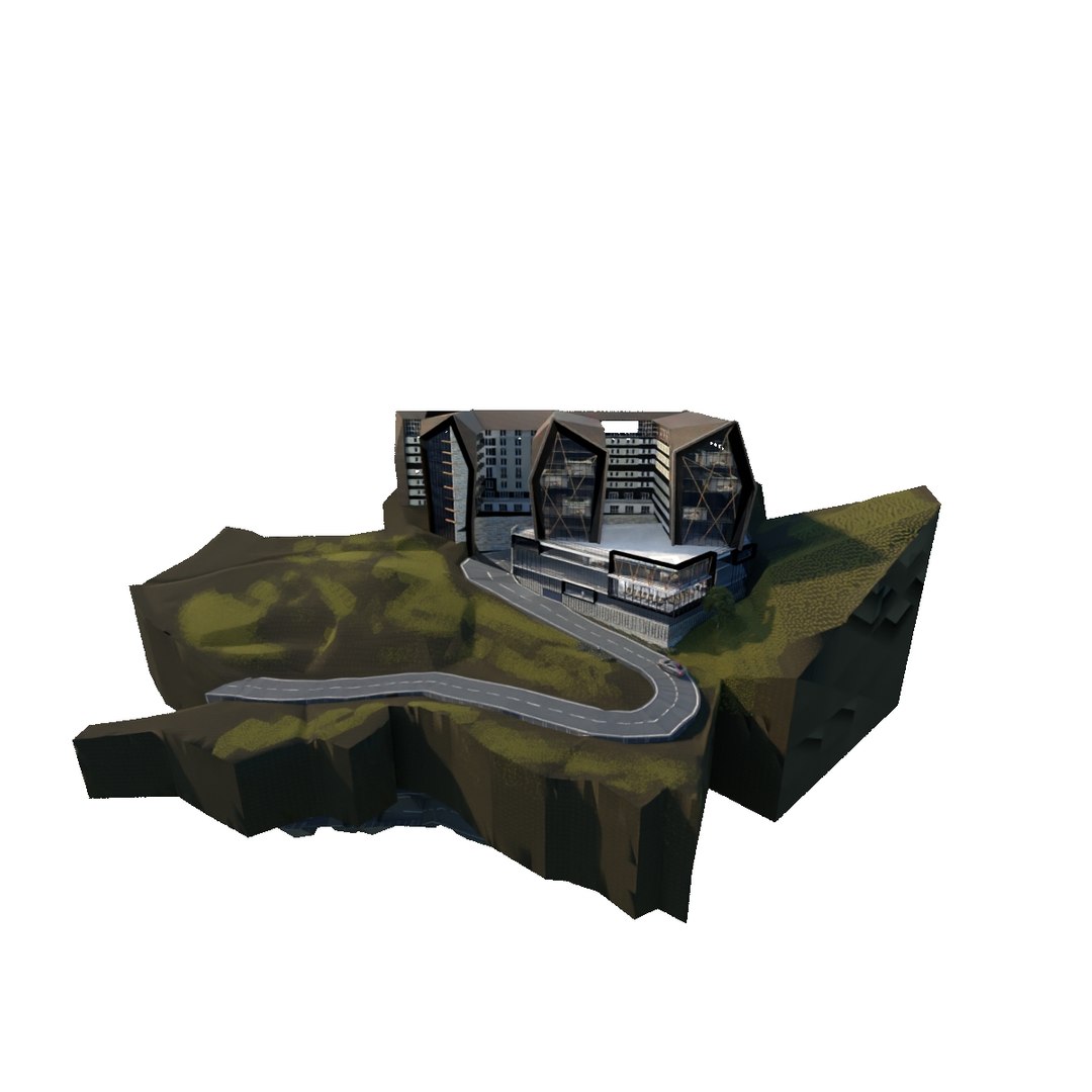 Masterpiece Of Alpine Architecture With Apartment Model - TurboSquid ...