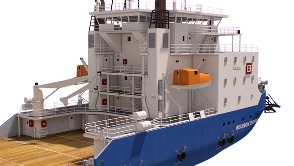 modelo 3d Buque de construcción y cortador submarino de alta mar DWCM ...