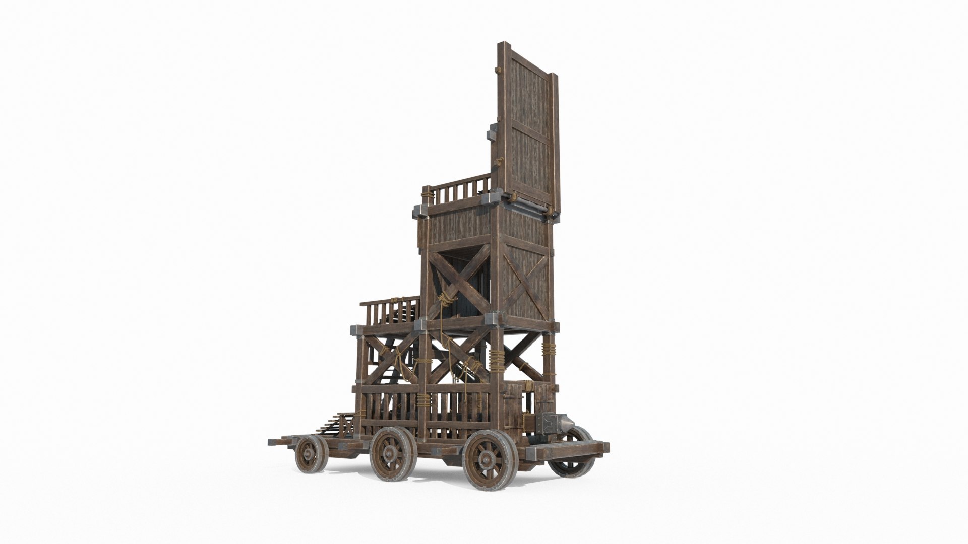 3D Ancient Asian Siege Vehicle Model - TurboSquid 2301747