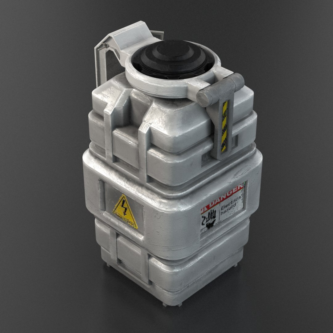 3d Model Futuristic Grenade