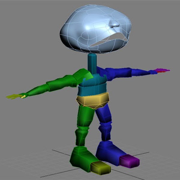 cartoon baby boy man 3d model
