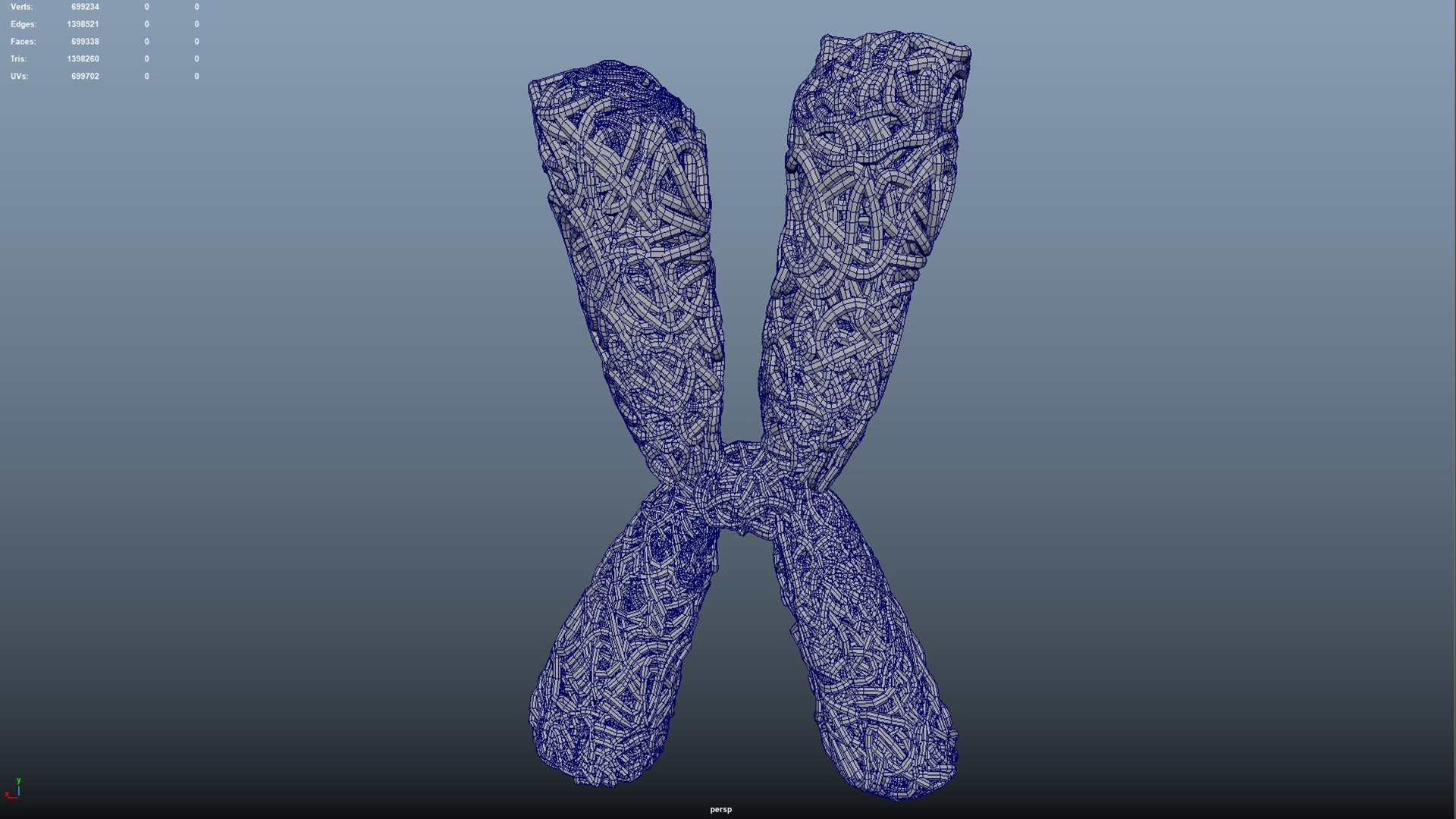 3D Condensed Chromosomes Model - TurboSquid 2210568