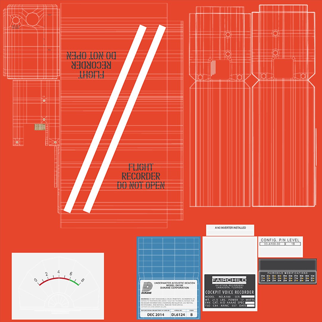 3D Model Flight Voice Record Box - TurboSquid 2230880