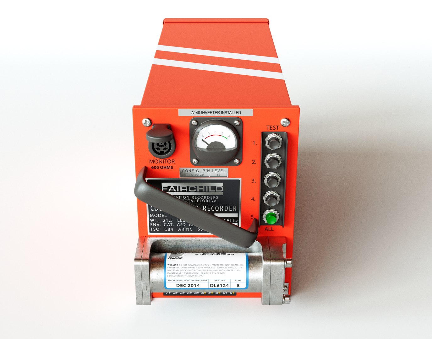 3D Model Flight Voice Record Box - TurboSquid 2230880