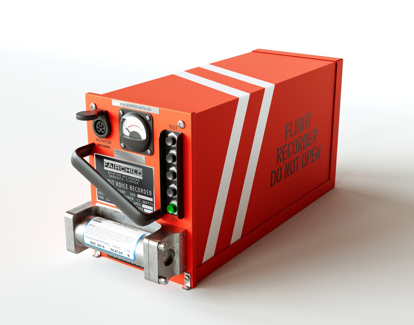 3D Model Flight Voice Record Box - TurboSquid 2230880