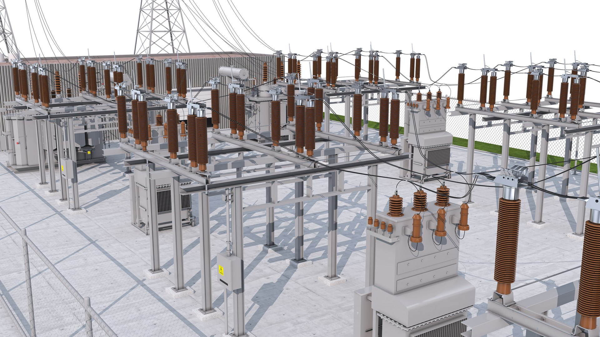 3D Electrical Substation And Room - TurboSquid 2245637